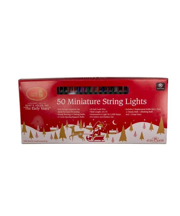 Kurt S. Adler 82511 - LED Micro Christmas Light String Set | LightBulbs.com